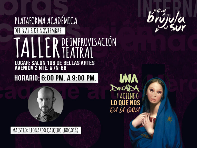 Leonardo Caicedo (Bogotá) – Taller de improvisación teatral – Teatro La Concha